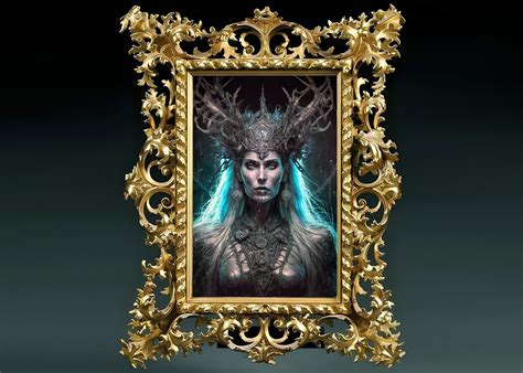 Hel Norse Goddess Of The Underworld Wall Art Dark Goddess Hel Poster