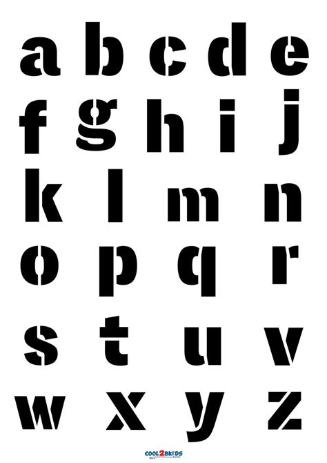 Small Alphabet Stencils