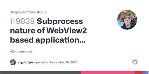 Subprocess Nature Of Webview2 Based Application Prevents Application
