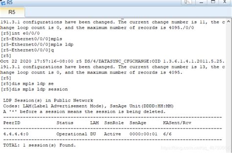 华为ensp mpls 动态lsp配置 warning can t configure lsr id when mpls is enabl