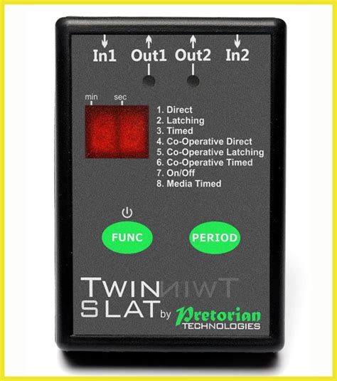 Twin Slat Switch Latch And Timer Canadian Assistive Technologies Ltd