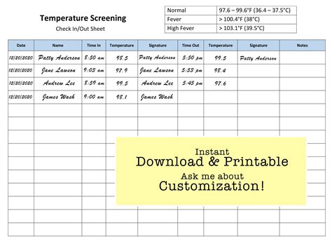 printable weather recording chart