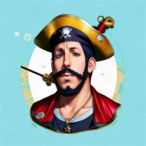 Adam Sandler Styled As A One Piece Pirate Character With A Universal