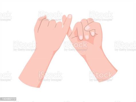 핑키 약속 손은 몸짓을합니다 친구 또는 연인의 화해의 개념 약지에 대한 스톡 벡터 아트 및 기타 이미지 약지 선서 동의