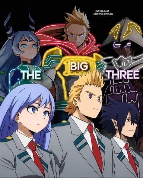 Mha 3rd Years Mha Main Trio Big 3 No Hero Academy