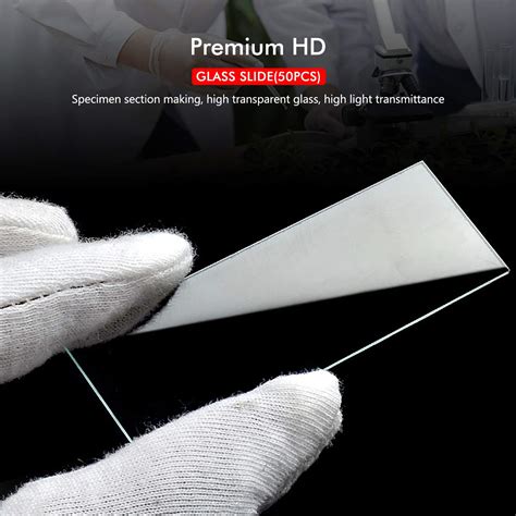 Snapklik HOAOH 50 Pieces Microscope Slides And 100pcs Pre Cleaned