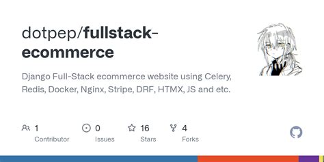 Github Dotpepfullstack Ecommerce Django Full Stack Ecommerce Website Using Celery Redis