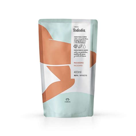 Refil Creme Desodorante Nutritivo para o Corpo Tododia Algodão