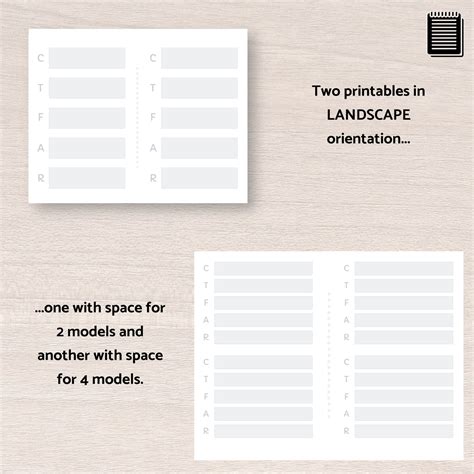 Ctfar Model Printable Etsy