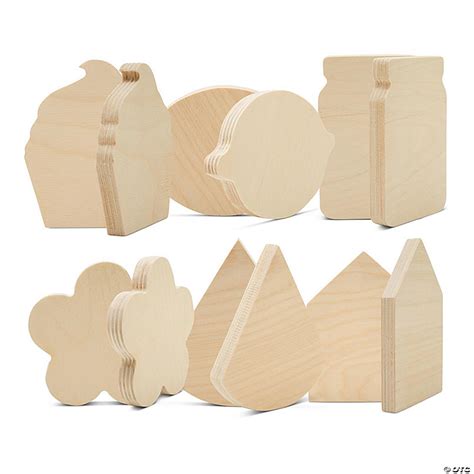 Woodpeckers Crafts Diy Unfinished Wood House Chunky Cutout Pack Of 5