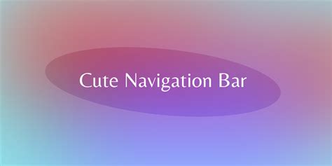 Cute Pink Navbar Figma