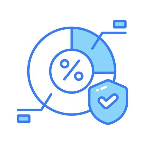 Pie Chart With Protection Shield Showing Concept Vector Of Secure Data
