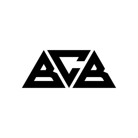 Bcb Triangle Letter Logo Design With Triangle Shape Bcb Triangle Logo