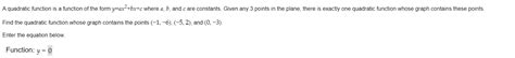 Solved Quadratic Function Is A Function Of The Form Chegg