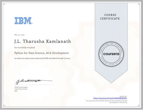 Tharusha Kamalanath On Linkedin Python Datascience Ai Ibmtraining