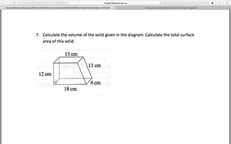 solved calculate the volume of the solid given in the