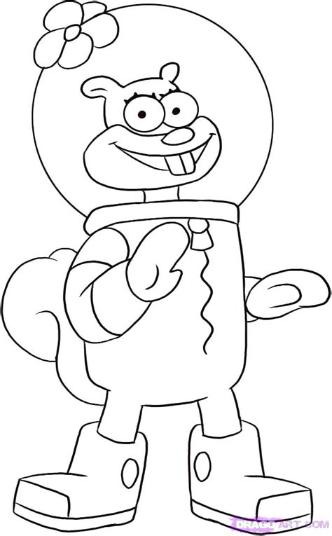 Sandy Cheeks Coloring Pages At Free Printable