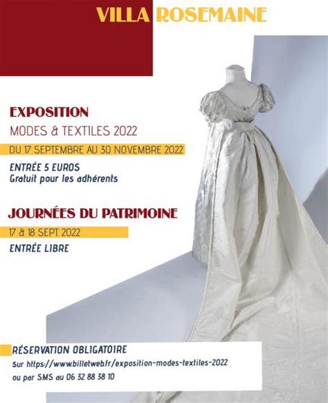 Exposition Modes And Textiles 2022 Villa Rosemaine