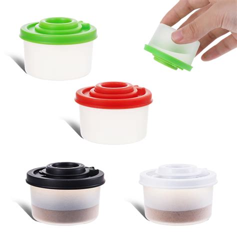 Amazon PCS Salt And Pepper Shakers Moisture Proof Set Mini Moisture Resistant Salt And