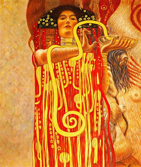 Hygeia From Medicine Klimt Gustav Klimt Counted Cross Stitch Patterns