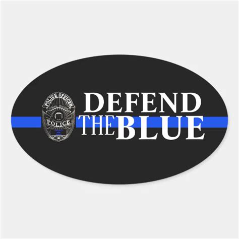 Defend The Blue Support Police Bumper Sticker Zazzle