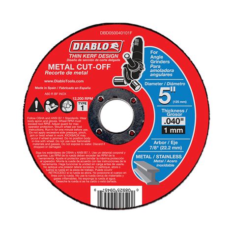 5 Metal Cut Off Disc Thin Kerf Abbey