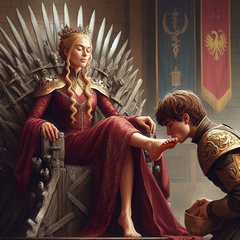 Cersei Foot Kiss By Ponyiac On Deviantart