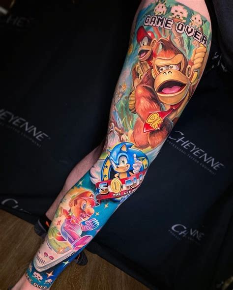 Video Game Leg Sleeve Tattoo Artofit