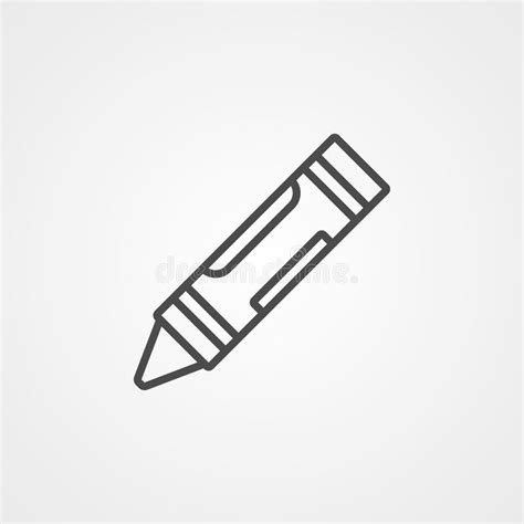 SÃmbolo De SÃmbolo De Icono Del Vector De LÃpiz Stock de ilustración