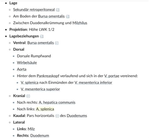 Pankreas Karteikarten Quizlet