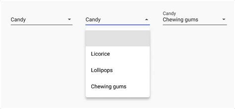 Ui Cheat Sheet Dropdown Field