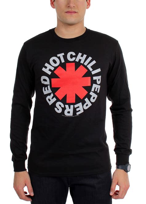 Red Hot Chili Peppers Mens Asterisk Long Sleeve Shirt Long Sleeve