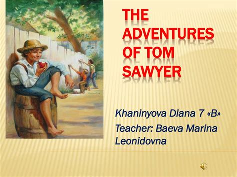Ppt The Adventures Of Tom Sawyer Powerpoint Presentation Free
