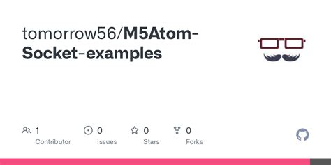 GitHub Tomorrow56 M5Atom Socket Examples
