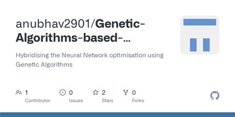 Github Anubhav2901genetic Algorithms Based Neural Network Hybrid