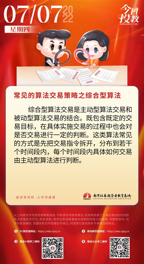 常见的算法交易策略之综合型算法