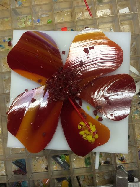 Images About Fused Glass Flowers On Pinterest Flower Glasses And Fused Glass Plates