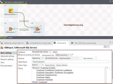 talend tmap joins