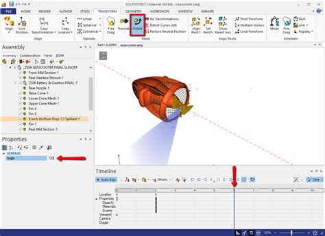 How To Simultaneously Rotate And Translate An Actor In Composer Hawk