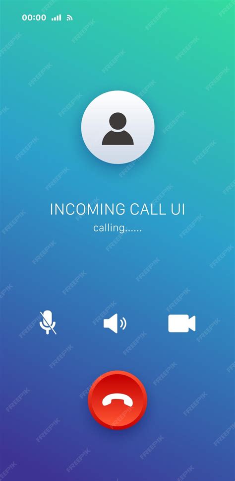 Premium Vector Incoming Phone Call Screen User Interface Ui For Website And Mobile Apps Vector