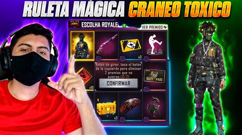 ESPERANDO LA NUEVA RULETA MÁGICA CRANEO TÓXICO EN FREE FIRE DÍA EN PC JOELTHEPRO M