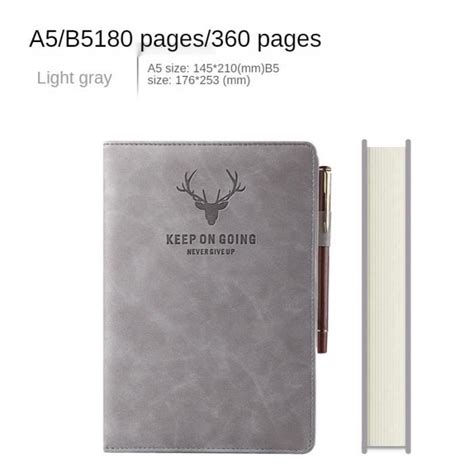 Feuillet mobile Carnet en cuir Super épais de Pages carnet de travail quotidien bureau
