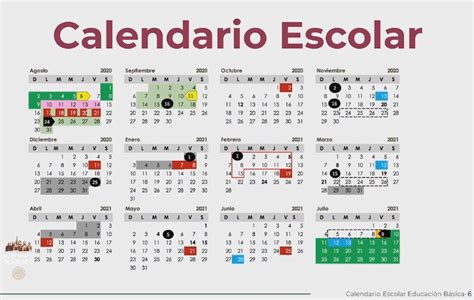 Calendario Ciclo Escolar 2020 2021 En Pdf Descargalo Aquí Toluca