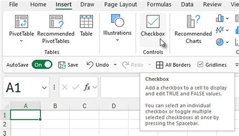 Excel Tips Checkboxes In Excel Intheblack