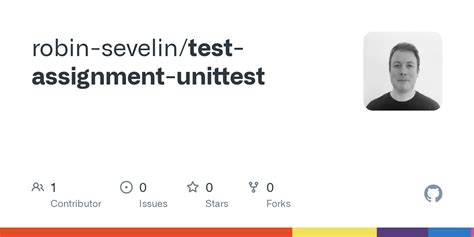 GitHub Robin Sevelin Test Assignment Unittest