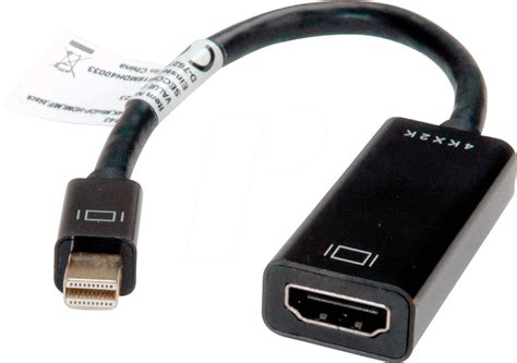 VALUE DisplayPort Adapter Mini DP Plug To HDMI Socket At Reichelt Elektronik