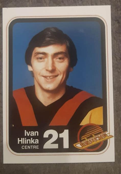 Ivan Hlinka Vancouver Canucks Aukro