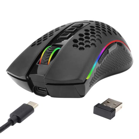 MOUSE GAMER REDRAGON STORM PRO RGB SEM FIO PRETO Shopee Brasil