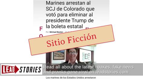 Verificación de Datos Los Marines Estadounidenses NO Detuvieron A La