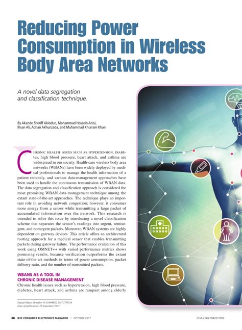 Pdf Reducing Power Consumption In Wireless Body Area Networks A Novel Data Segregation And